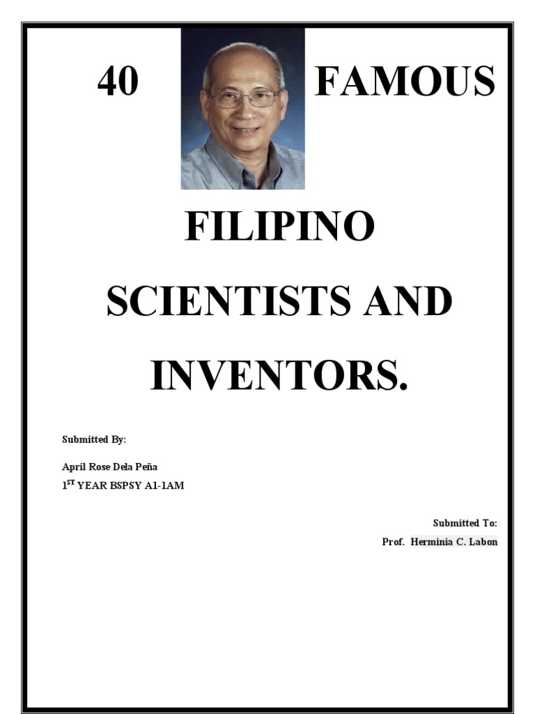 40 Famous Filipino Scientists and Inventors | PDF | Philippines | Science