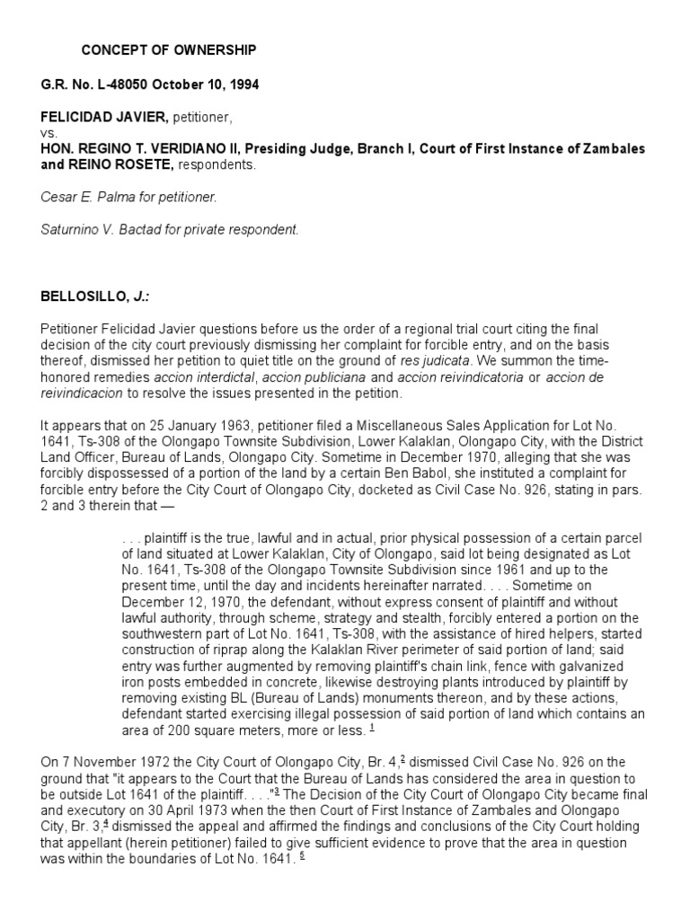 Property Ownership Cases | PDF | Leasehold Estate | Lawsuit