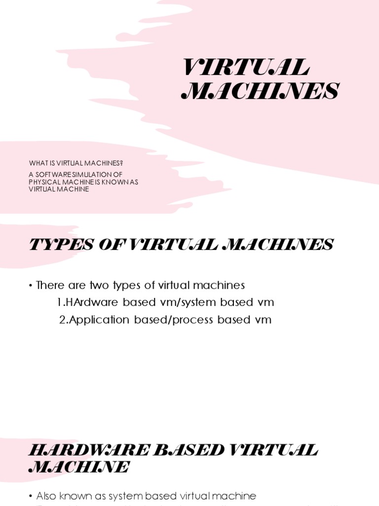 Overview of Virtual Machines | PDF
