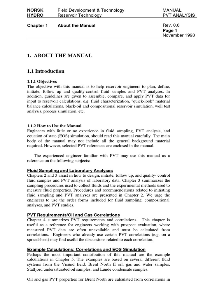 Hydro PVT Manual Less Ch5 | PDF | Petroleum Reservoir | Phase (Matter)