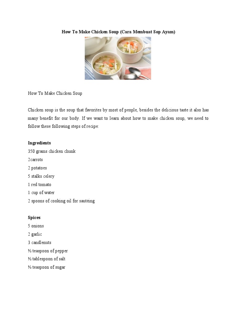 Teks Prosedur Makanan B.Inggris | PDF