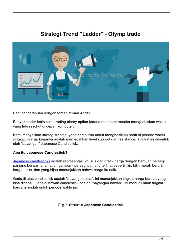 Strategi Trend "Ladder" - Olymp Trade: Apa Itu Japanese Candlestick? | PDF