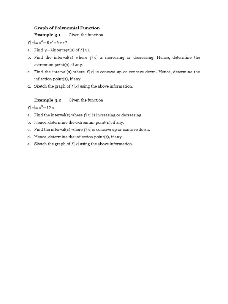 Graph of Polynomial Function | PDF | Teaching Methods & Materials | History