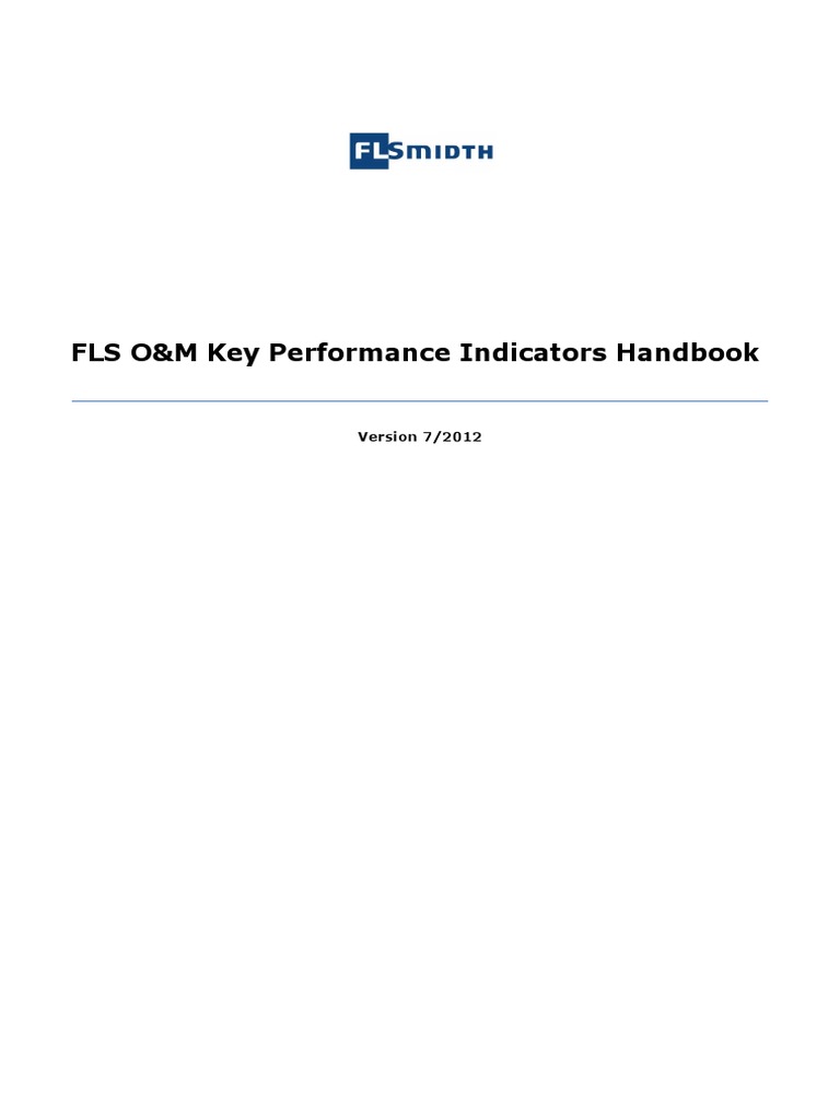 FLS OM KPI Handbook Work 2012 Version 7 PDF | PDF | Cement | Materials