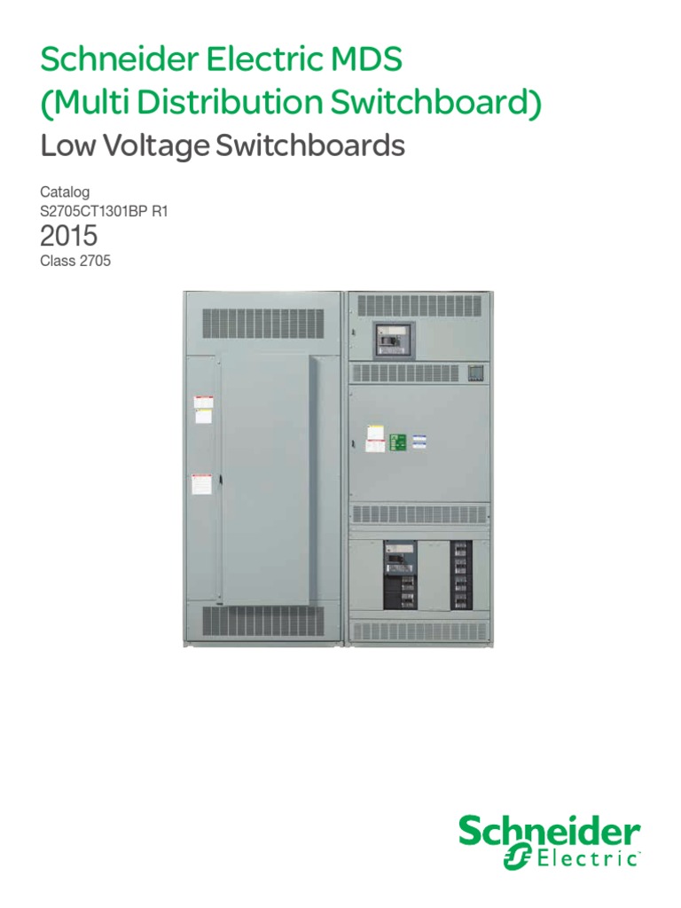 Schneider Electric MDS (Multi Distribution Switchboard) : Low Voltage Switchboards | PDF ...