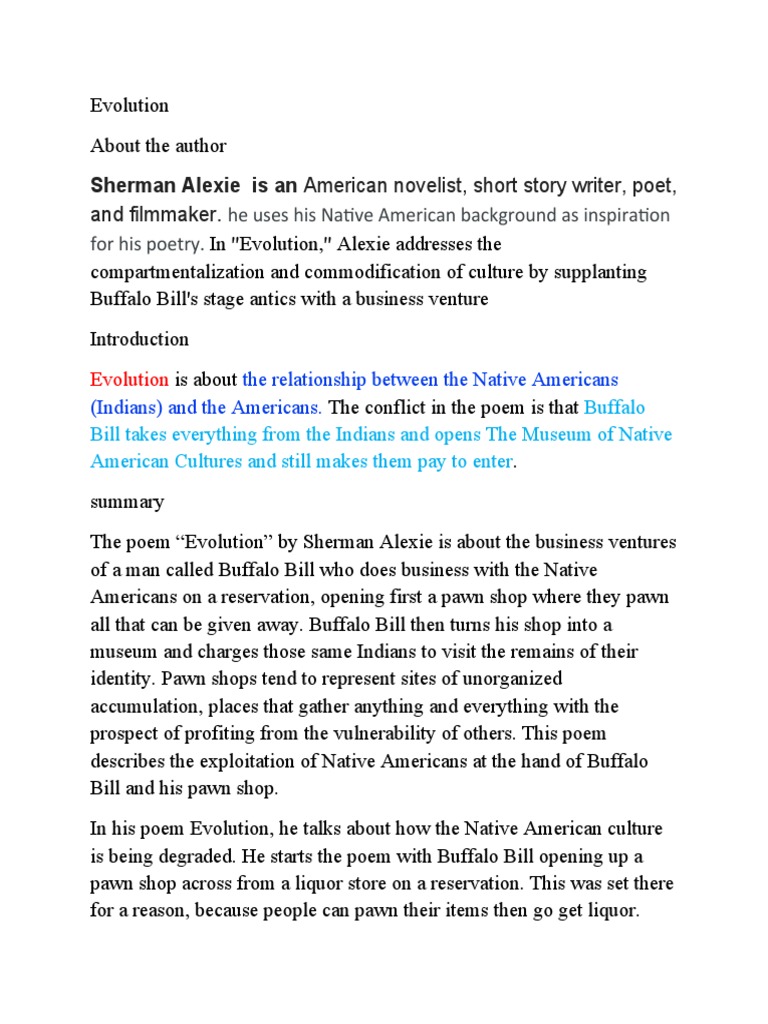 Sherman Alexie Is An American Novelist, Short Story Writer, Poet | PDF ...