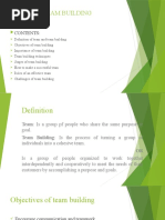 Team Building Proposal | PDF | Team Building | Emergence
