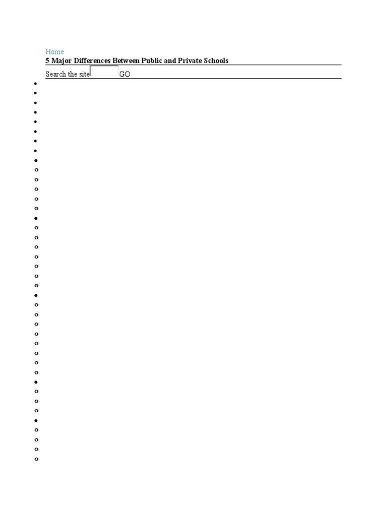 Public vs. Private Schools: Key Differences | PDF