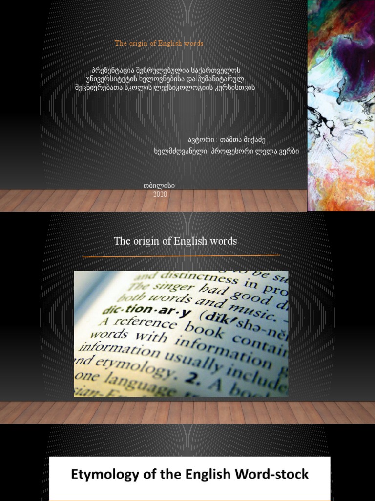 Origins of English Words Explained | PDF | Dictionary | Latin
