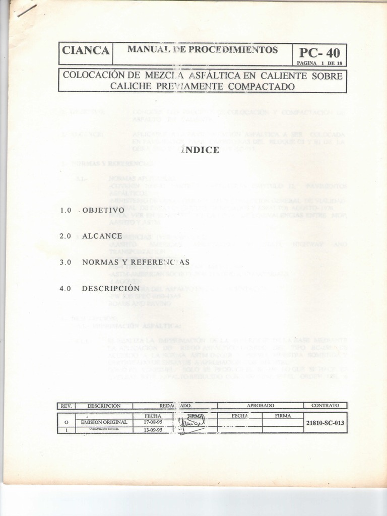 Manual de Procedimientos PC-40 PDF | PDF | Densidad | Cantidades fisicas