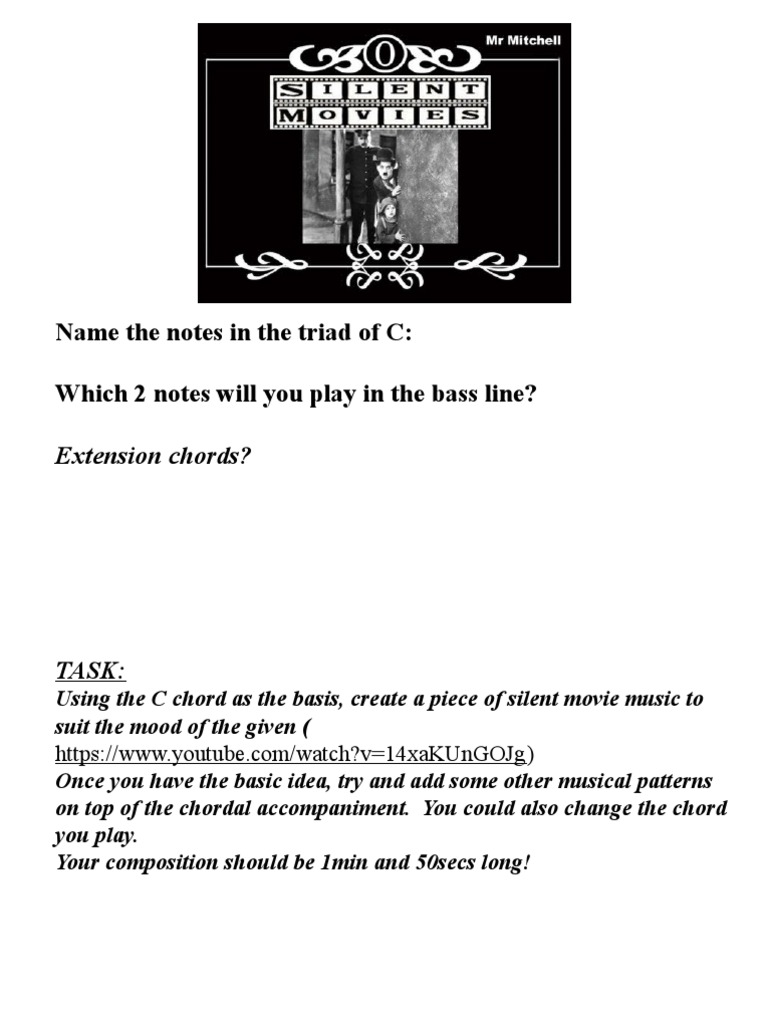 Silent Movie Task | PDF