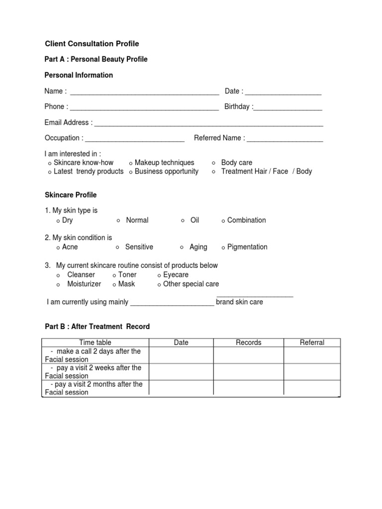 Consultation Form | PDF