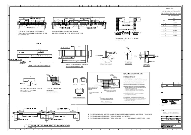 General Notes and Details | PDF | Beam (Structure) | Building Technology