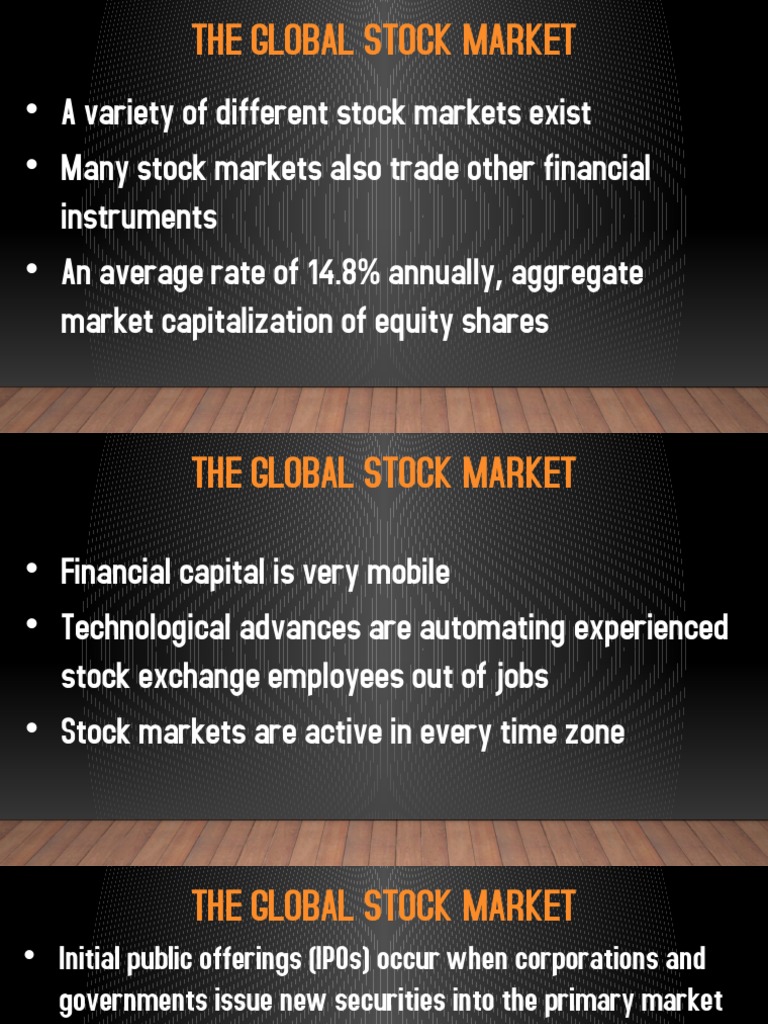 Overview of Global Stock Markets | PDF | Business | Politics