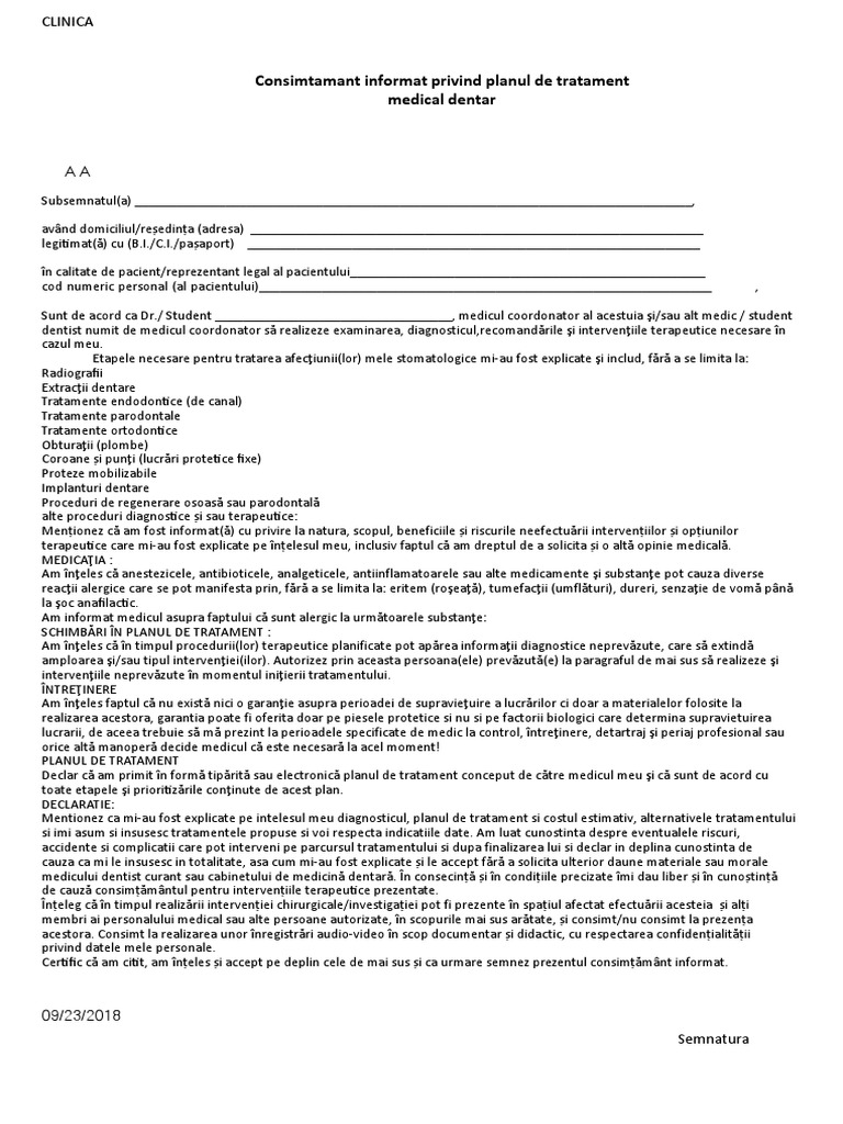02 05 FORMULAR STAGIU Consimtamant Informat | PDF