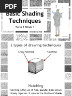 4 Types of Shading Techniques Used in Art - Each | PDF | Drawing