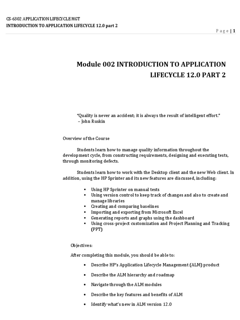 Module 2-Introduction To Application | PDF | Business Process | Version ...