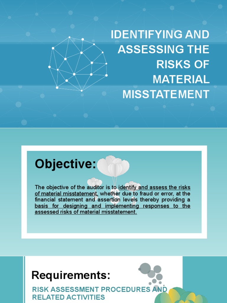Identifying and Assessing The Risks of Material Misstatement | PDF