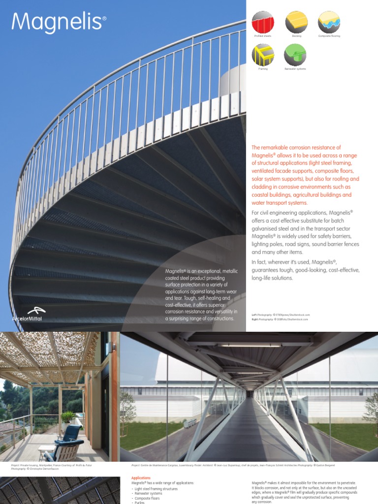 Magnelis: Profiled Sheets Decking Composite Flooring | PDF ...