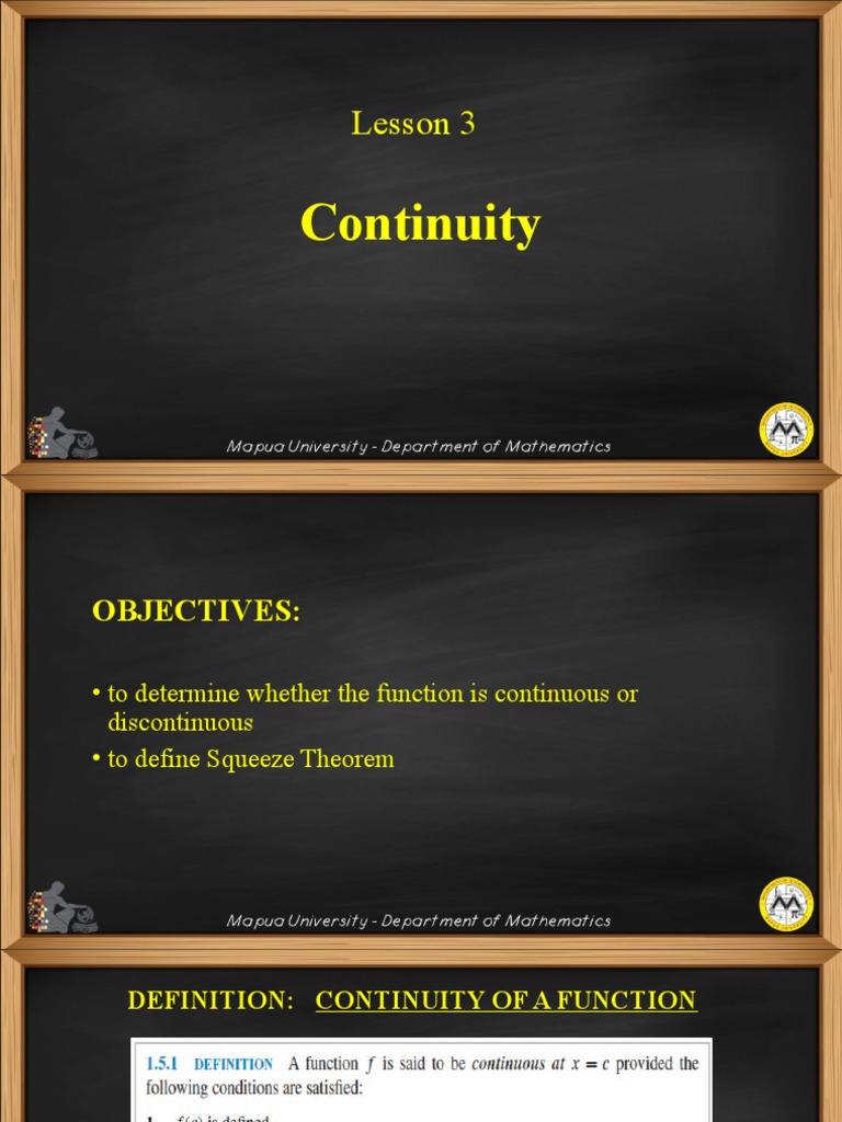 Continuity and Types of Discontinuities | PDF | Continuous Function ...