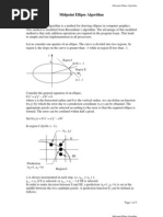 Mid Point Ellipse Algorithm | PDF | Ellipse | Algorithms