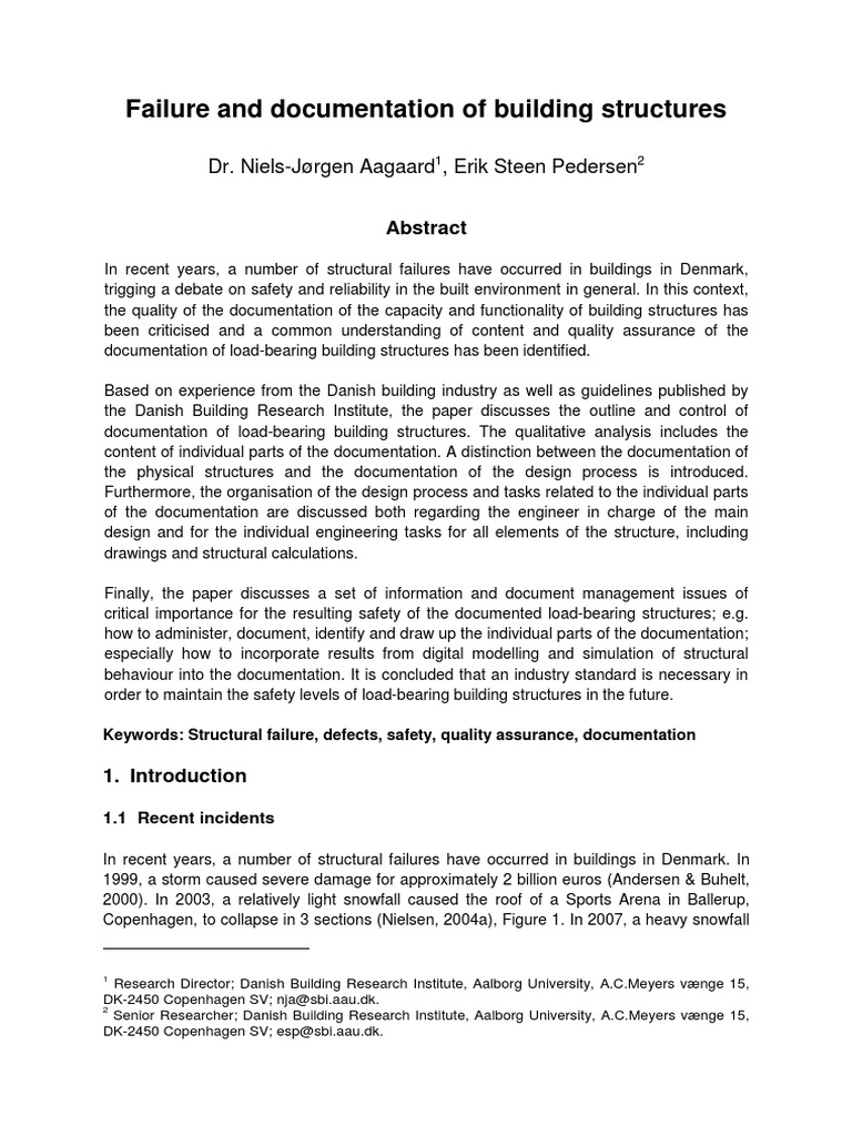 Failure in Building Structure | PDF | Quality Assurance | Reliability ...