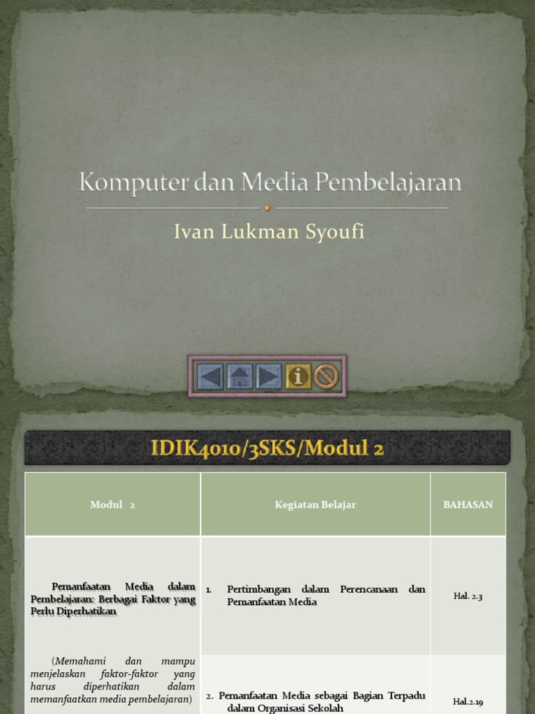 Komputer Dan Media Pembelajaran Modul 2 | PDF | Karier & Perkembangan ...