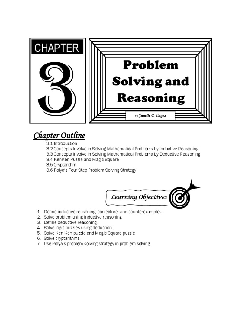 Mathematics in The Modern World - Chapter 3 | PDF | Inductive Reasoning ...