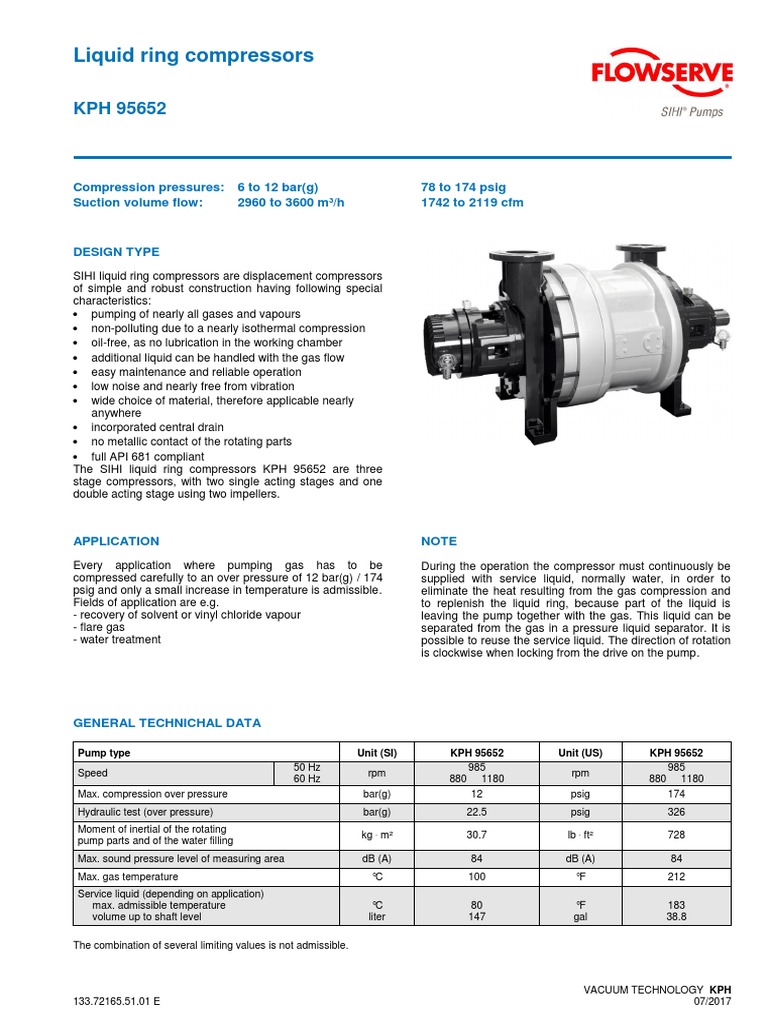 Liquid Ring Compressors | PDF | Pump | Liquids