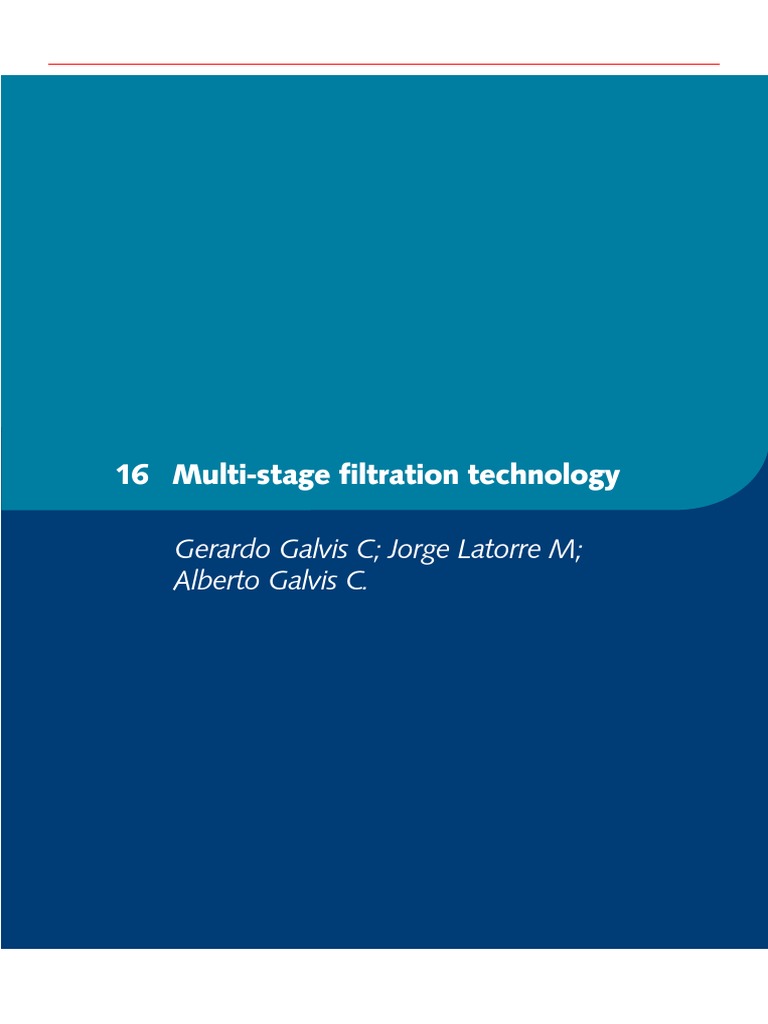 Multi-Stage Filtration Technology: An Overview of Slow Sand Filtration ...