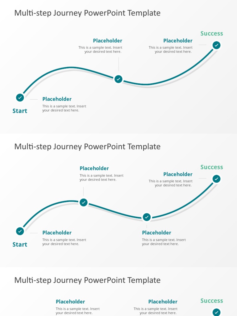 Multi-Step Journey Powerpoint Template: Success | PDF | Career & Growth ...