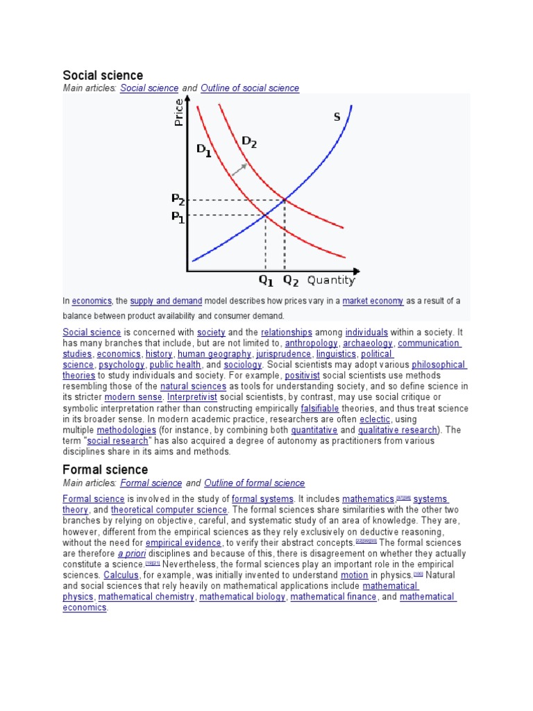 Social Science Outline of Social Science | PDF