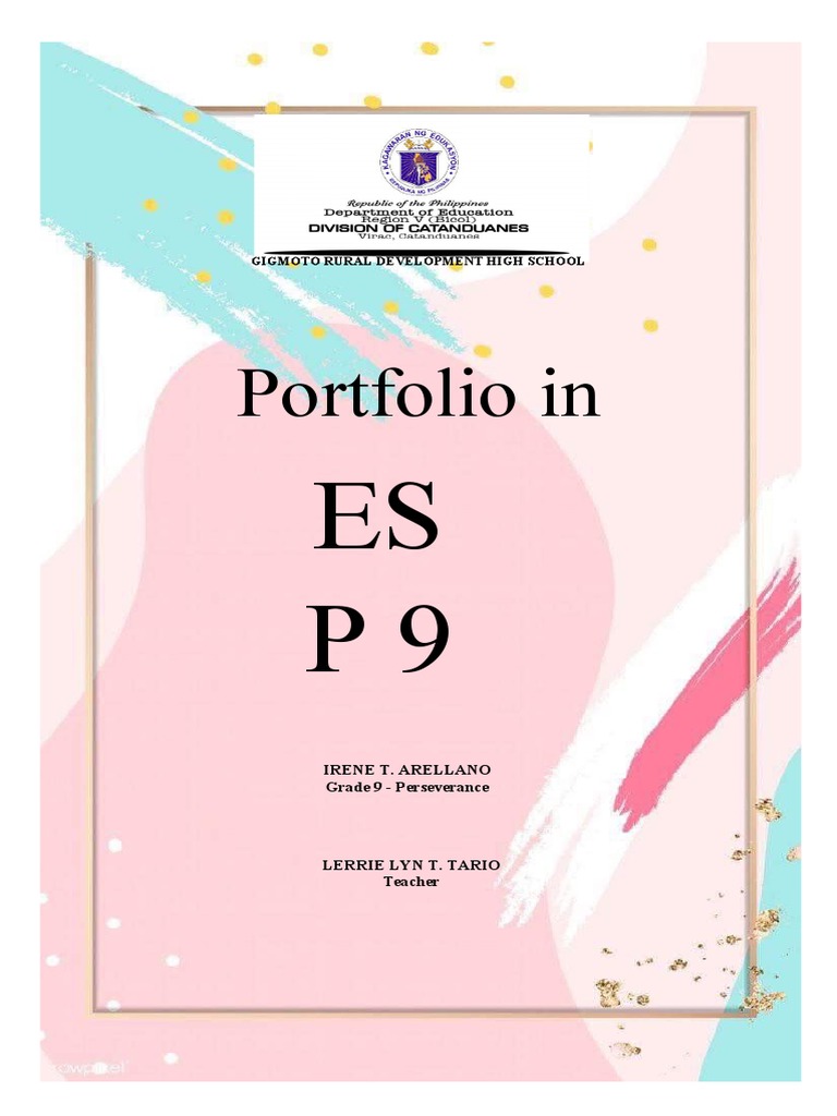 Portfolio In: Gigmoto Rural Development High School | PDF