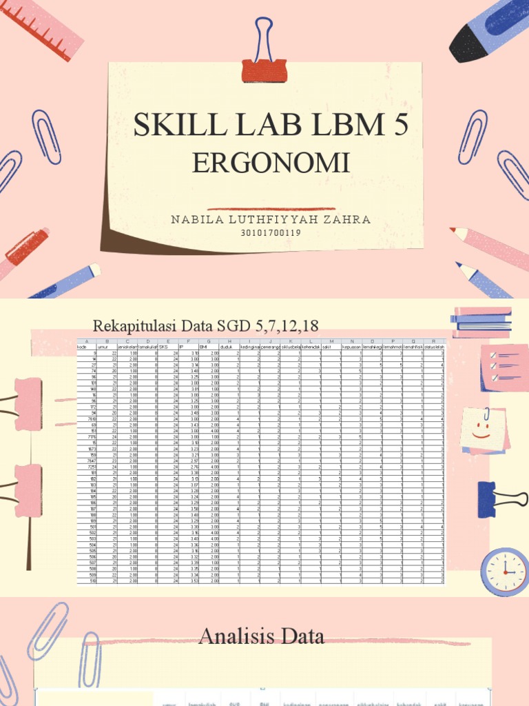 Skill Lab LBM 5 Ergonomi | PDF