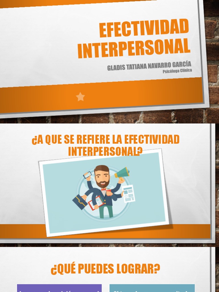 Apoyo Visual Efectividad Interpersonal PDF | PDF | Conceptos psicologicos | Ciencias del ...