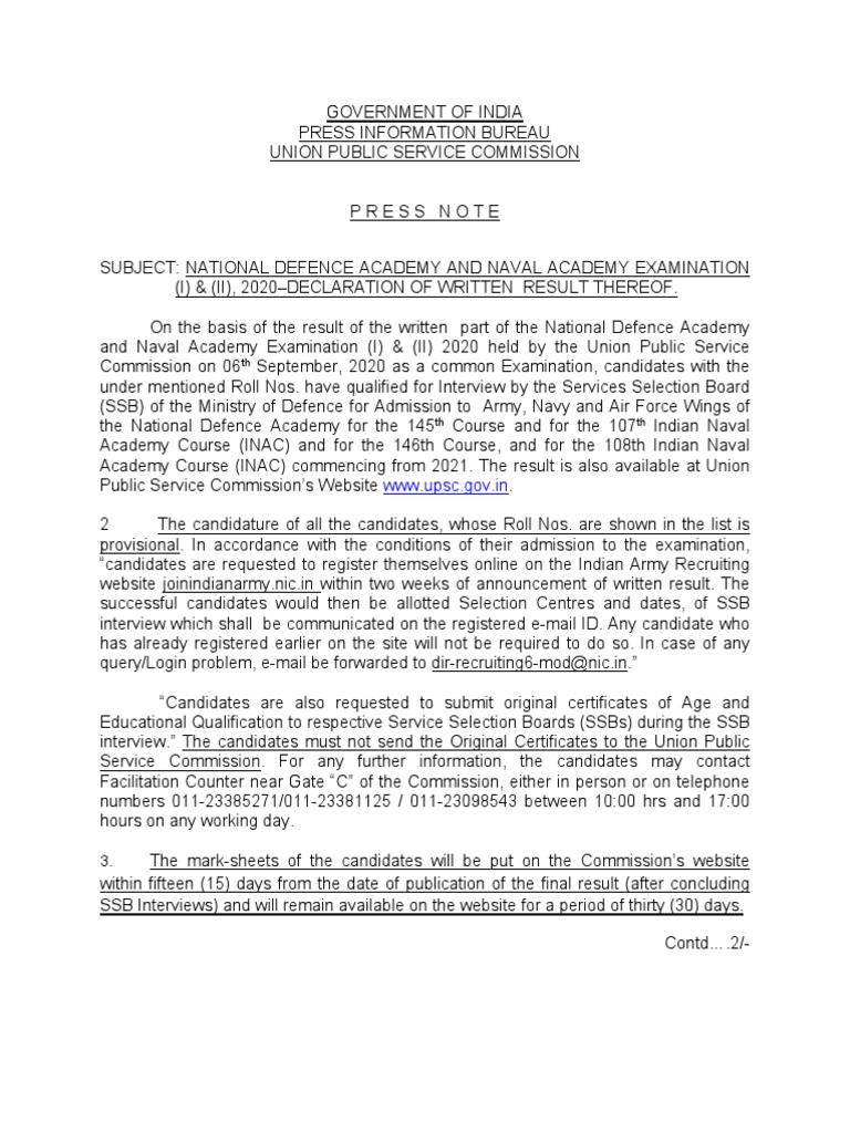 WR NDA NA I II 2020 Engl 09102020 | PDF | Government