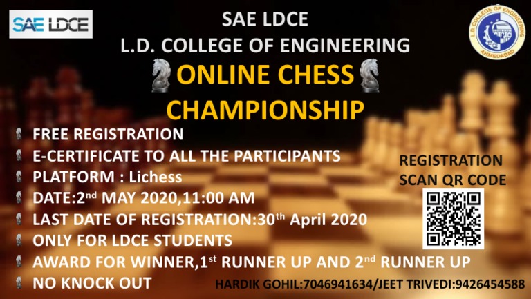 Online Chess Championship: Registration Scan QR Code | PDF