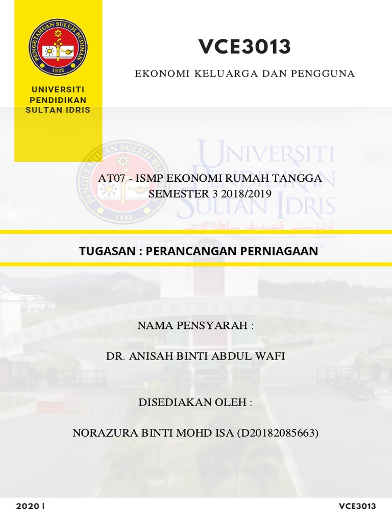 VCE3013 Ekonomi Keluarga Dan Pengguna (A192) | PDF