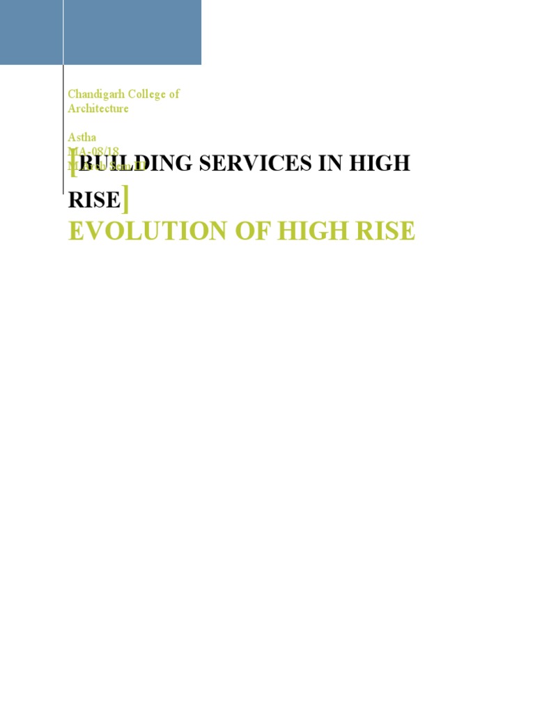 Evolution of High Rise | PDF | Column | Bending