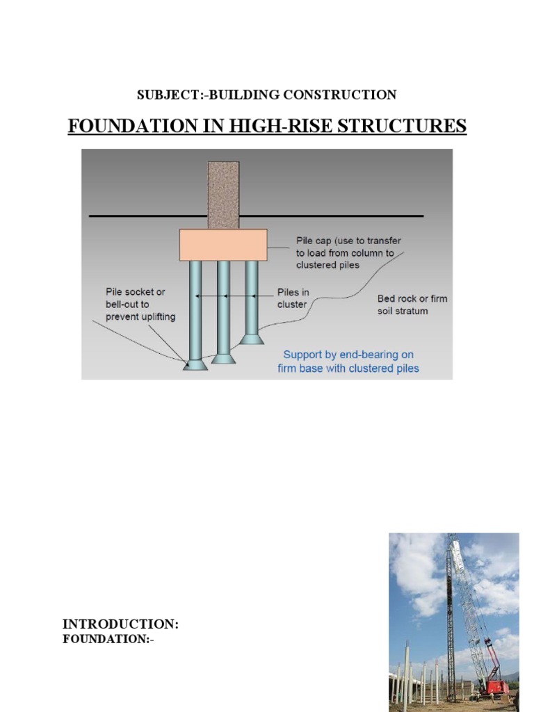 High-Rise Foundation | PDF | Deep Foundation | Geotechnical Engineering