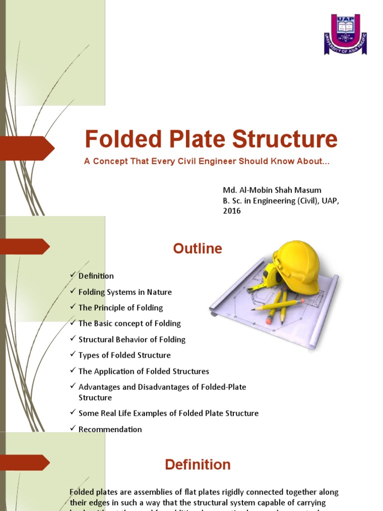 Folded Plate Structure System | PDF | Economic Sectors | Building ...