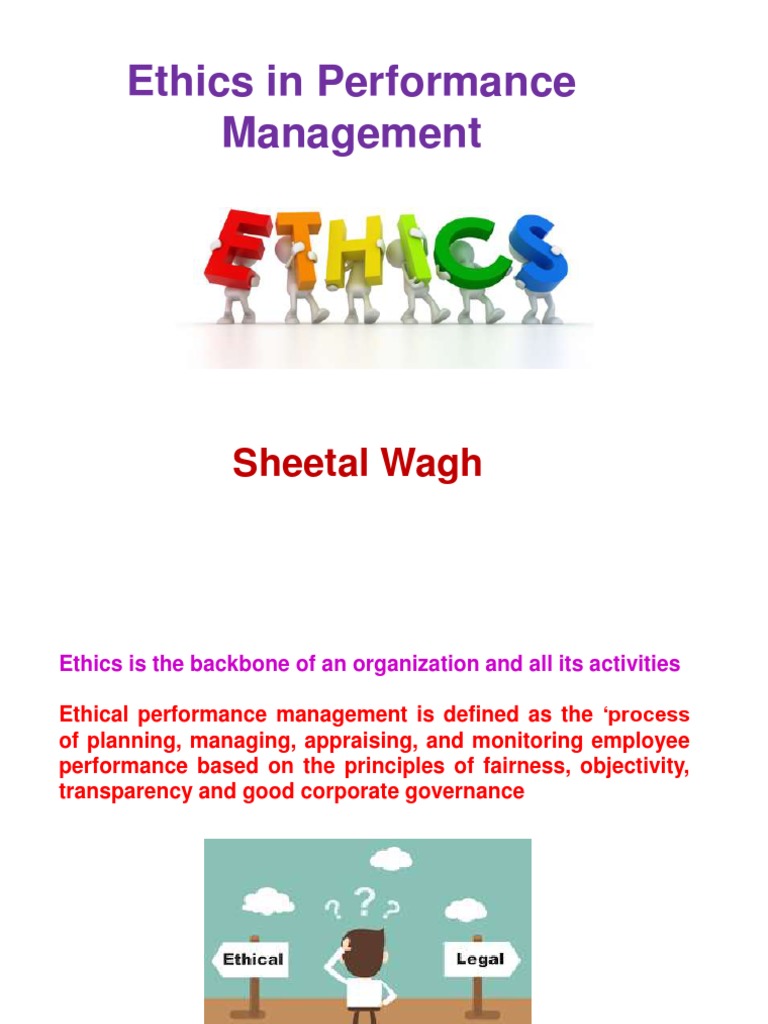 Ethical Performance Management Insights | PDF | Business | Self-Improvement