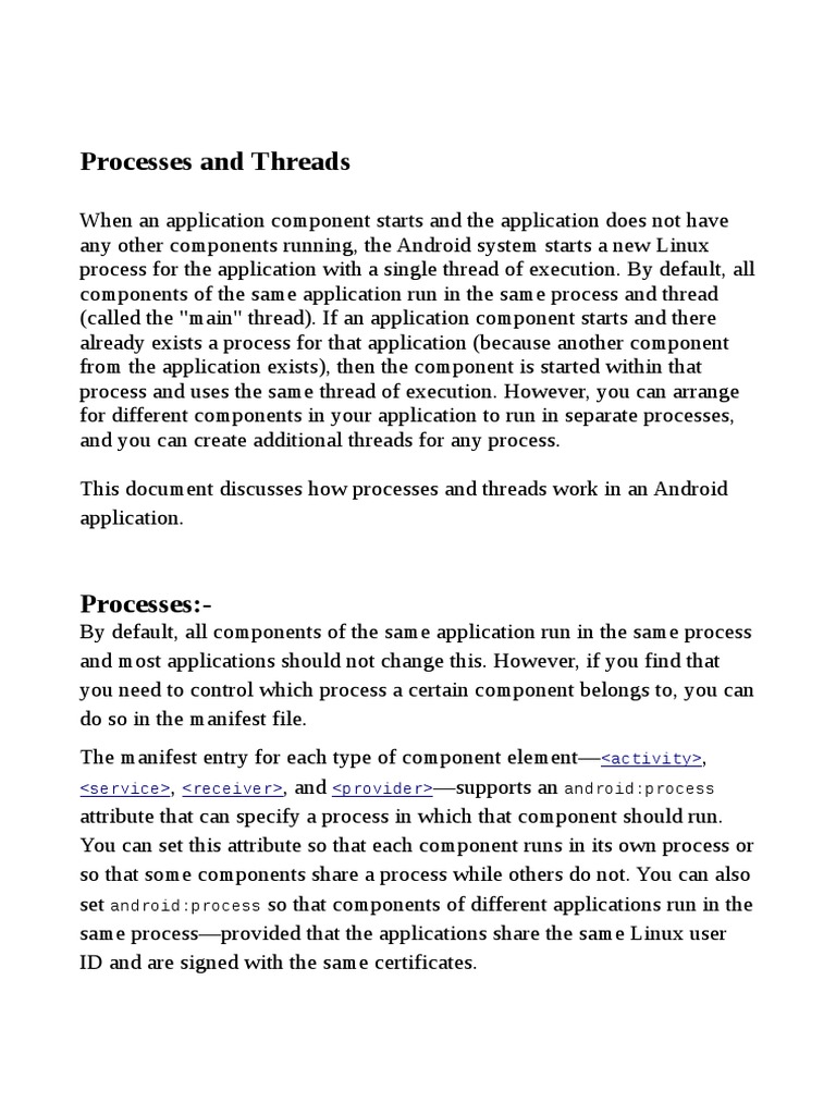 Assignment On Thread Process and Management | PDF | Thread (Computing ...