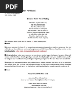 Holy Thursday Mass Liturgy Guide | PDF | Eucharist | Mass (Liturgy)