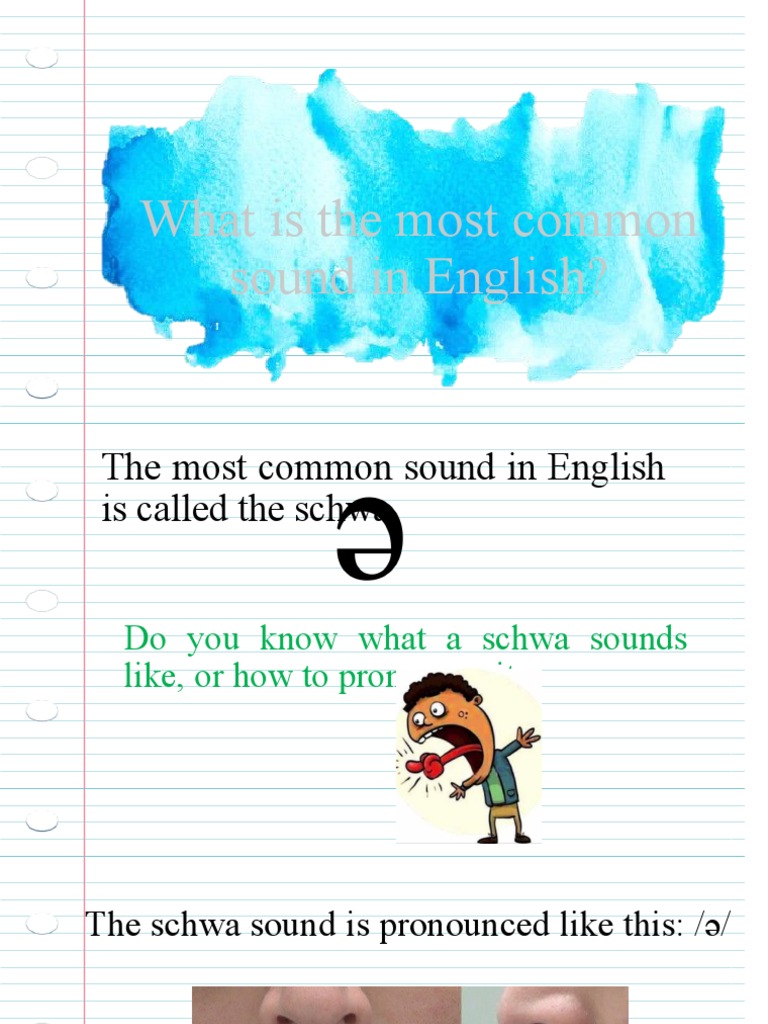 The Schwa Sound | PDF