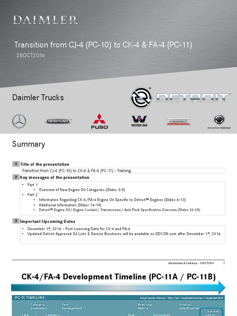 New Engine Oil Training API FA-4 API CK-4 | PDF | Motor Oil | Fuel ...