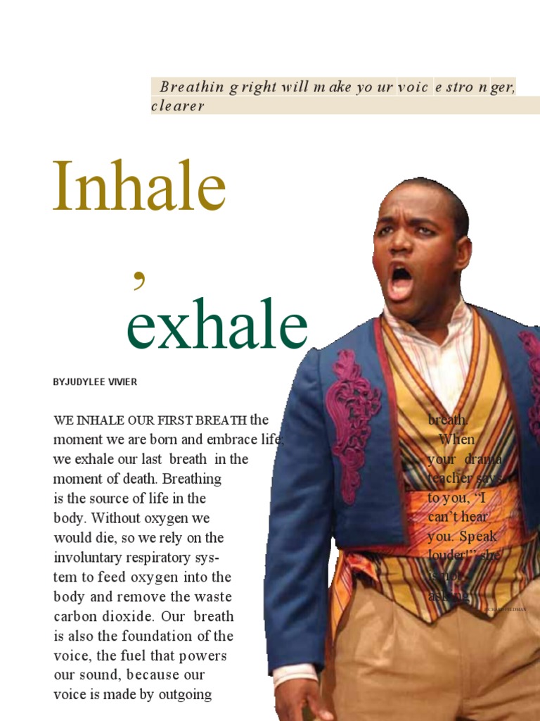 Inhale ,: Exhale | PDF | Breathing | Abdomen