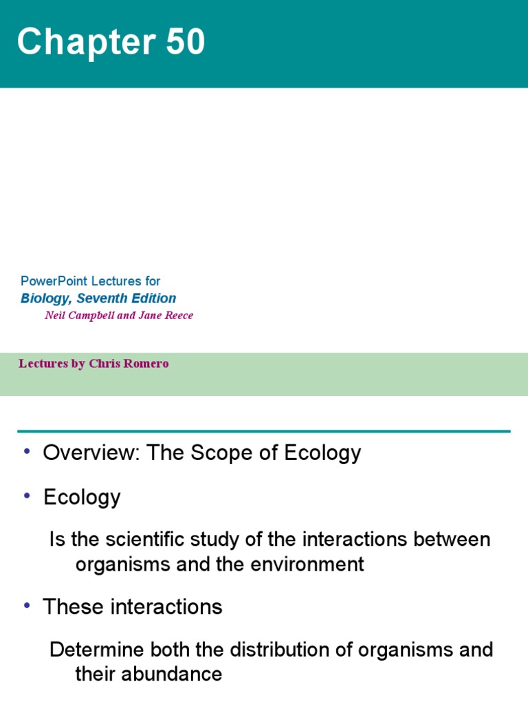 Powerpoint Lectures For: Biology, Seventh Edition | PDF | Ecology | Climate
