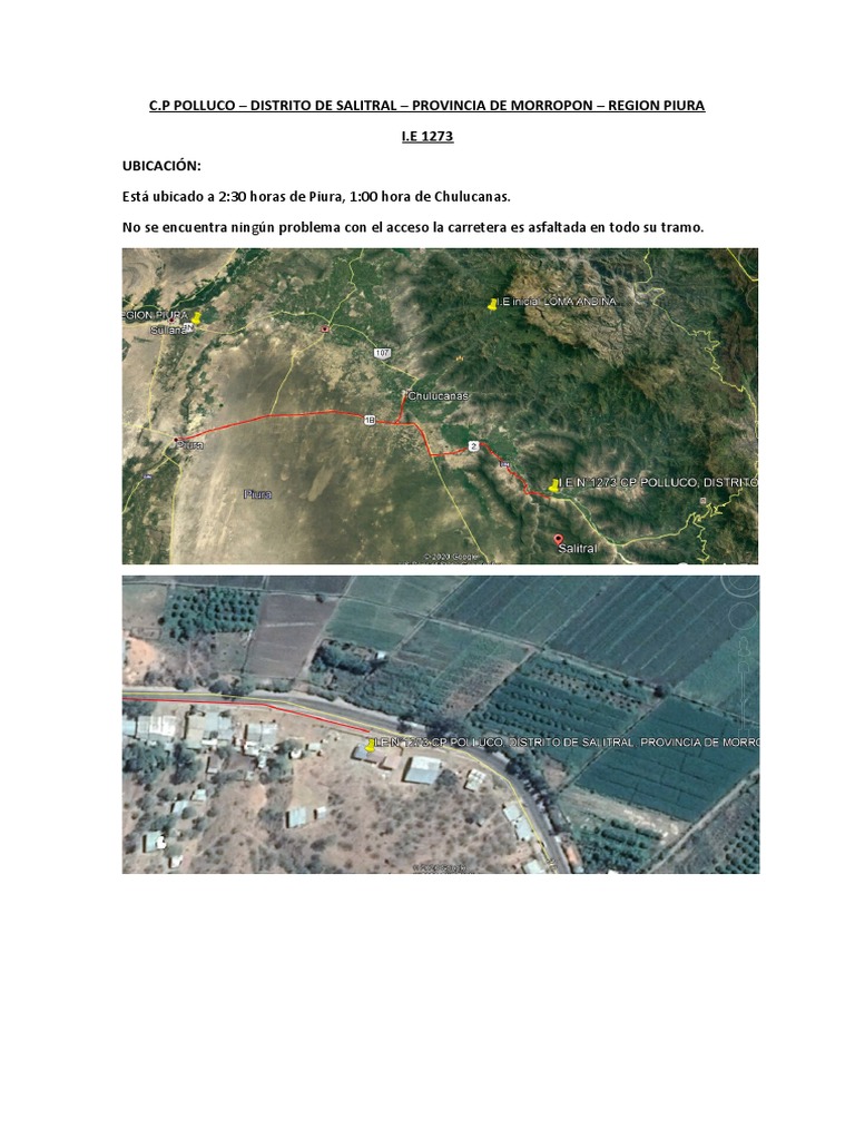 Polluco - Salitral - Morropon - Piura | PDF