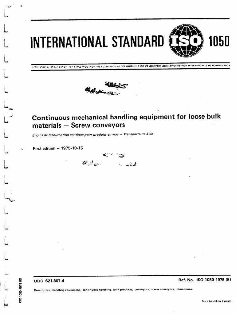 Iso 1050-1975 PDF | PDF